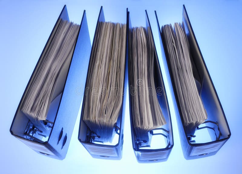 Four folders stock image. Image of studium, regulations - 40550589