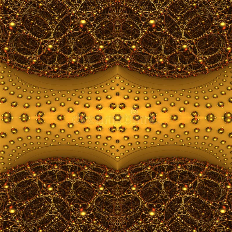 Four Fractal Make Abstract Geometric Composition-3d Rendering Stock ...