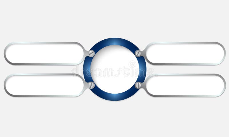 Four frame stock vector. Illustration of backdrop, metallic - 45513629