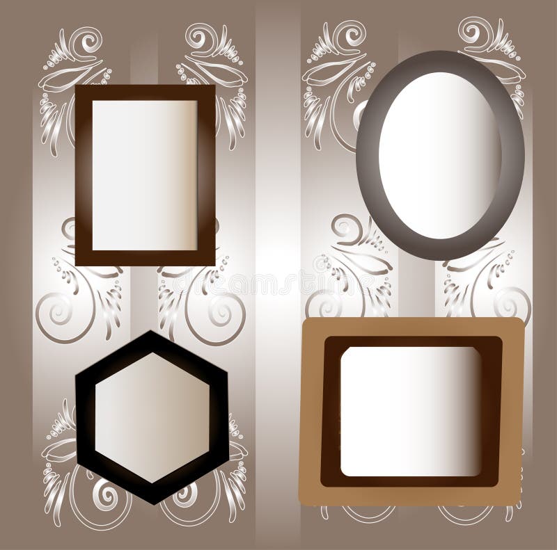 Four frames. stock vector. Illustration of color, luxury - 41219025