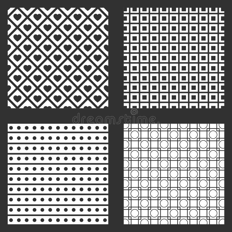Four Frames of Wallpapers Design Stock Vector - Illustration of element ...
