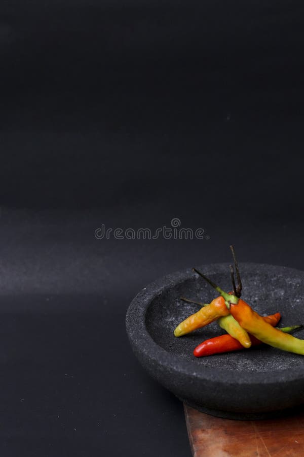Four fresh chilies stock photo. Image of food, font - 361500812