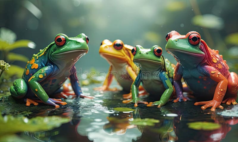 Vibrant Frogs Stock Illustrations – 451 Vibrant Frogs Stock ...
