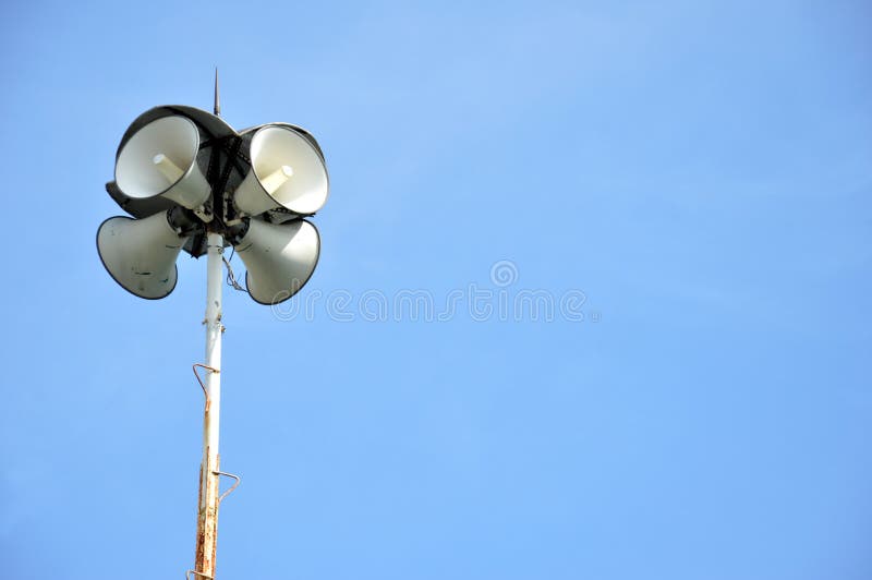 Outdoor Public-address Speakers Stock Image - Image of tannoy, loud ...