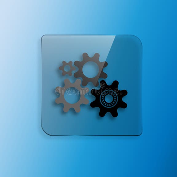 Four gears icon stock illustration. Illustration of machine - 66351650