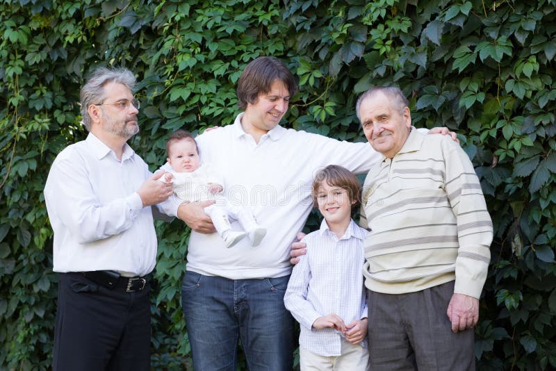 Four generations stock image. Image of bonding, child - 6141951
