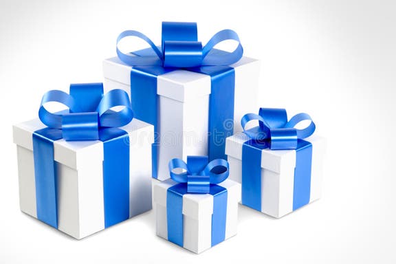Four gift boxes stock image. Image of size, birthday - 22235375