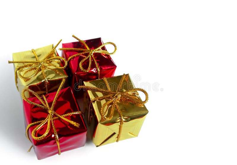 Four Gifts stock photo. Image of closeup, december, decorative - 3442484