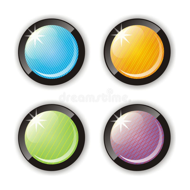 Vector Web Buttons Pack stock vector. Illustration of internet - 28831389