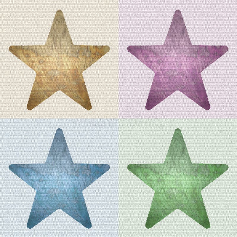 Four Graphic Stars stock illustration. Illustration of green - 270194675