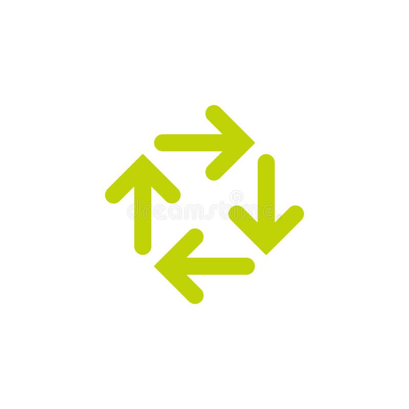 Four Thin Arrows Circle Stock Illustrations – 258 Four Thin Arrows ...