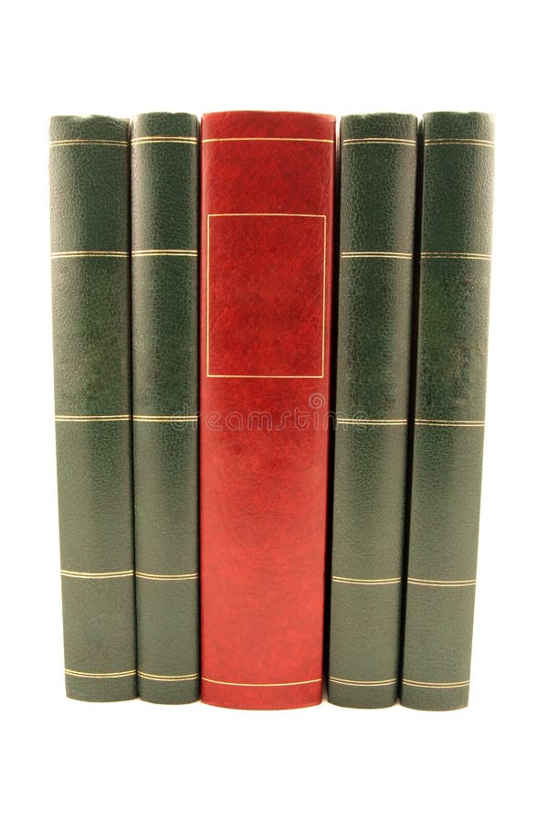 Four Green One Red Book Isolated Stock Photos - Free & Royalty-Free ...