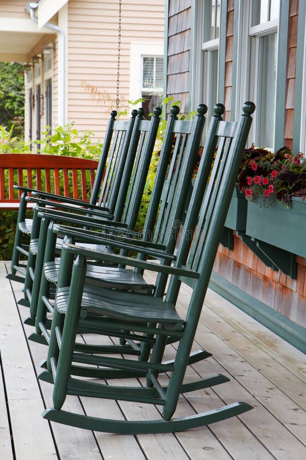 Adult & Child S Rocking Chairs Stock Photo - Image of antique, concept ...