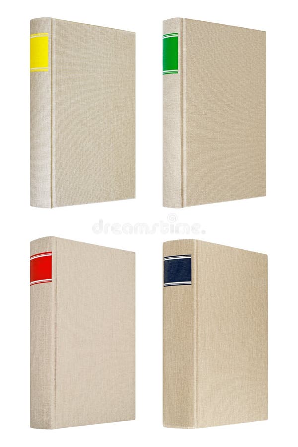 Four Grey Books Isolated on White Background Stock Image - Image of ...