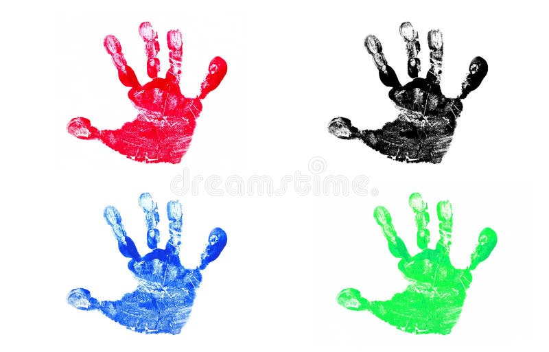 Children s Handprints stock photo. Image of handprint - 3160392