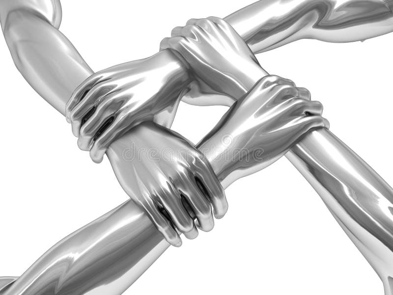 Four hands stock illustration. Illustration of generated - 11755939