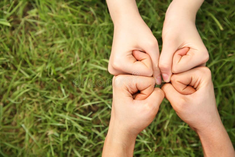 Four Hands Gesture Picture. Image: 4118024