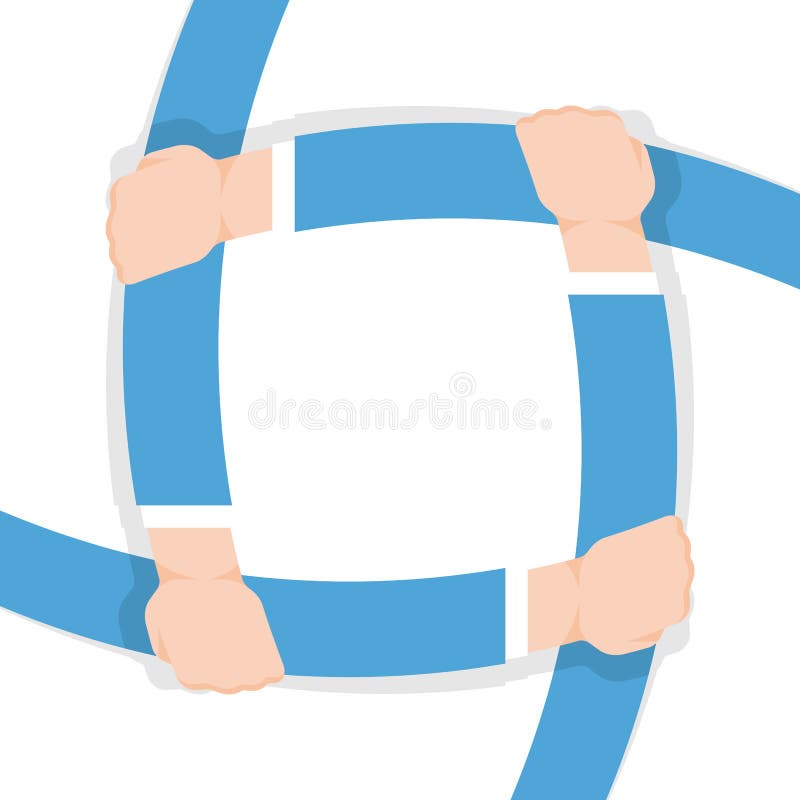 Four Man Hands Holding Each Other Stock Illustrations – 12 Four Man ...