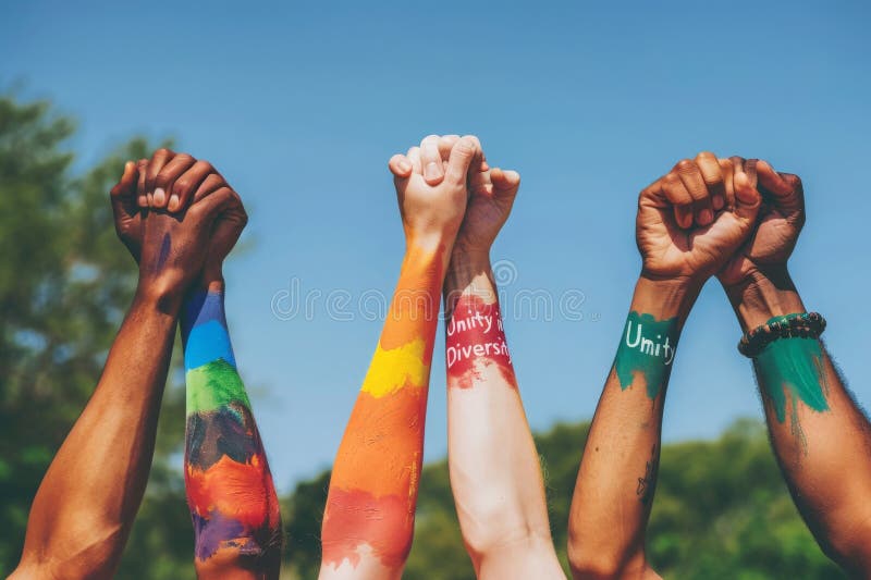 A Celebration of Unity and Diversity Stock Illustration - Illustration ...