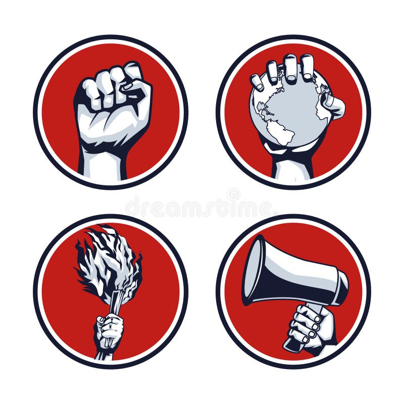 Revolution Hand Vector
