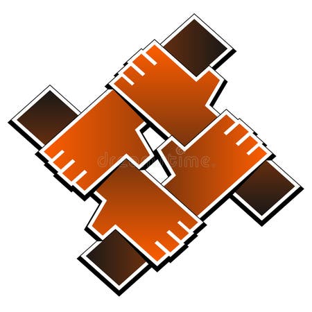 Interlocking Hands Stock Illustrations – 836 Interlocking Hands Stock ...