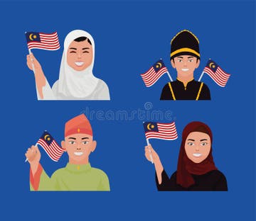 Merdeka Characters Stock Illustrations – 8 Merdeka Characters Stock ...