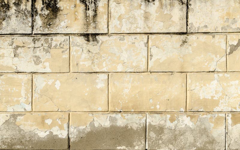 The Four Horizontal Rows of Ragged Gray Bricks Stock Photo - Image of ...