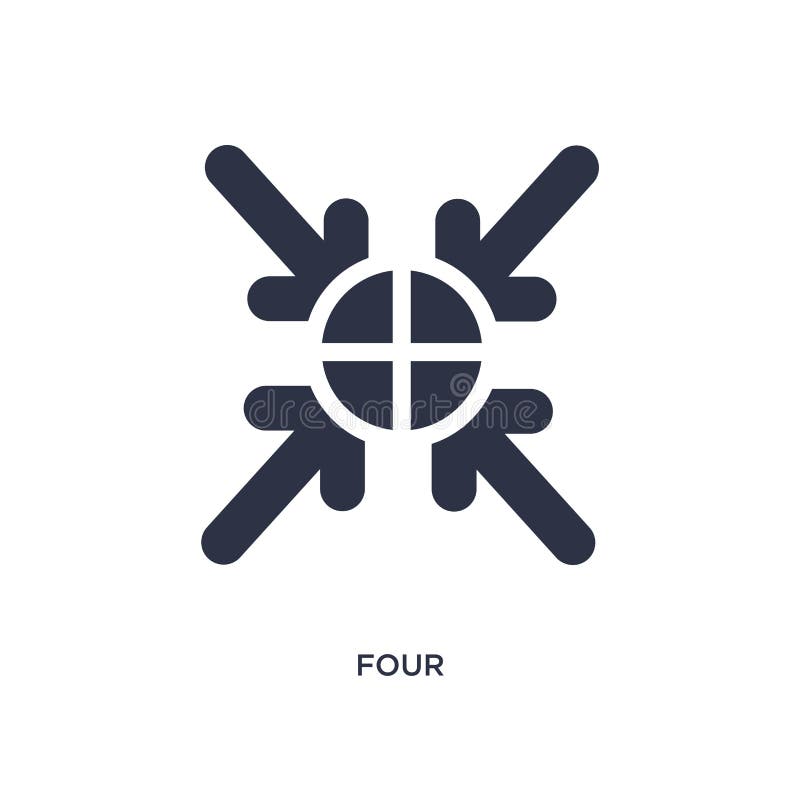 Four Icon in Different Style Vector Illustration. Two Colored and Black ...