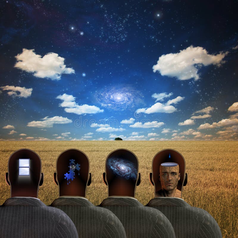 Mysterious Desert Scene stock illustration. Illustration of judgment ...