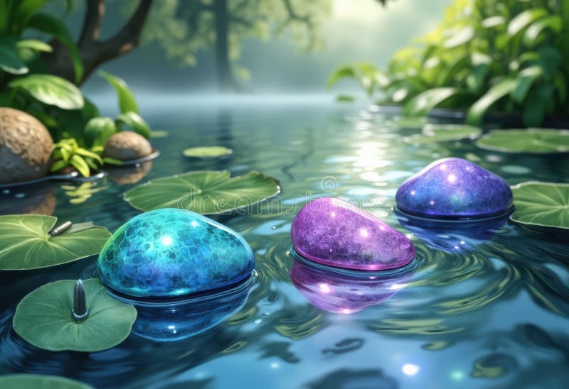 Glass pebbles stock photo. Image of shiny, light, pebbles - 51682684