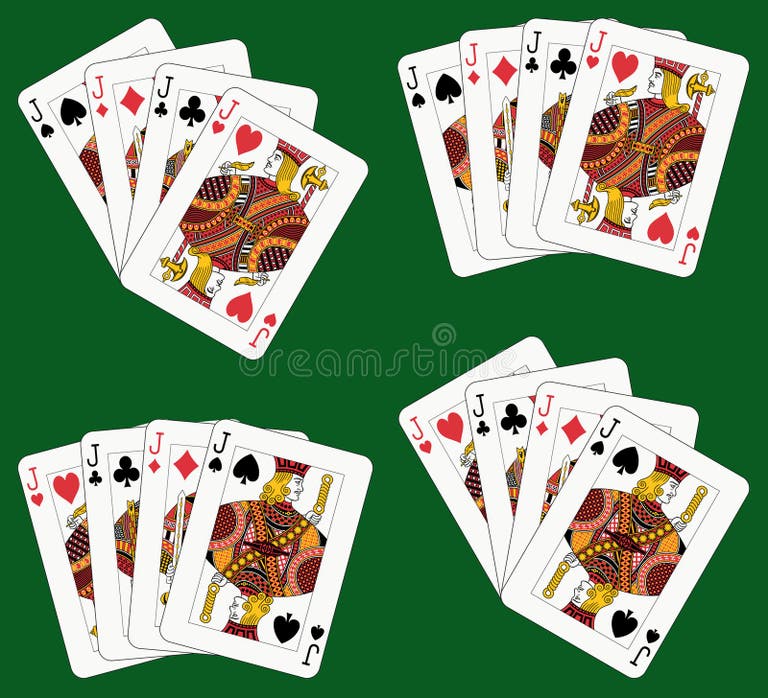 Four Jacks stock illustration. Illustration of poker - 14803777