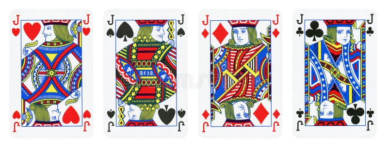Set of Four Jacks Playing Cards Stock Vector - Illustration of gamble ...