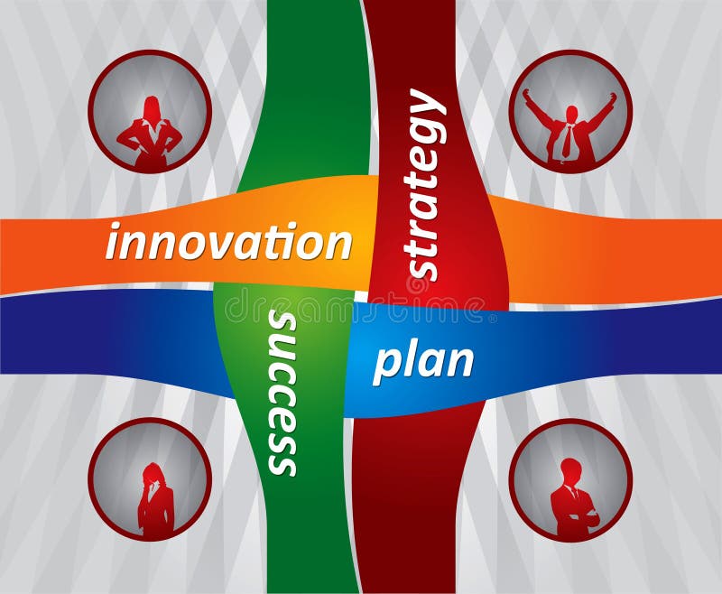 Four key of strategy stock vector. Illustration of goals - 20652834