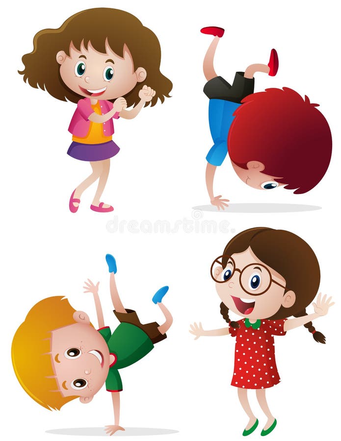 Kids Actions Stock Illustrations – 1,224 Kids Actions Stock ...