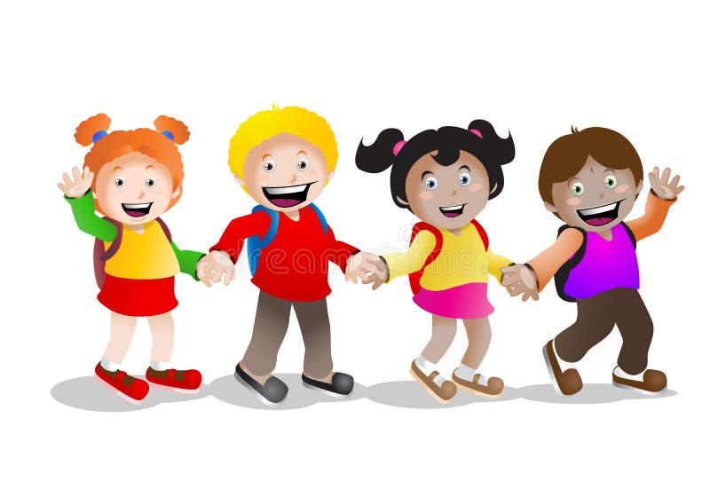 Four Friends Cartoon