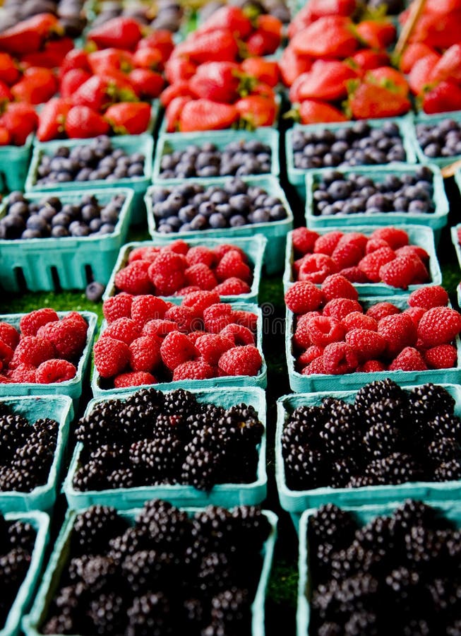 Four Kinds of Berries stock image. Image of strawberries - 7622663