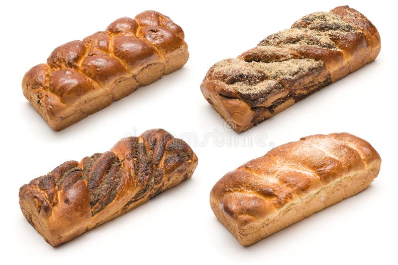 Four kinds of milk loaf stock photo. Image of collection - 19200858