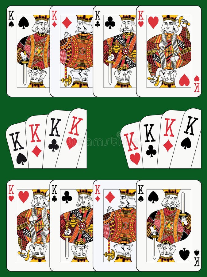 Four Kings stock vector. Illustration of luck, diamond - 14612824