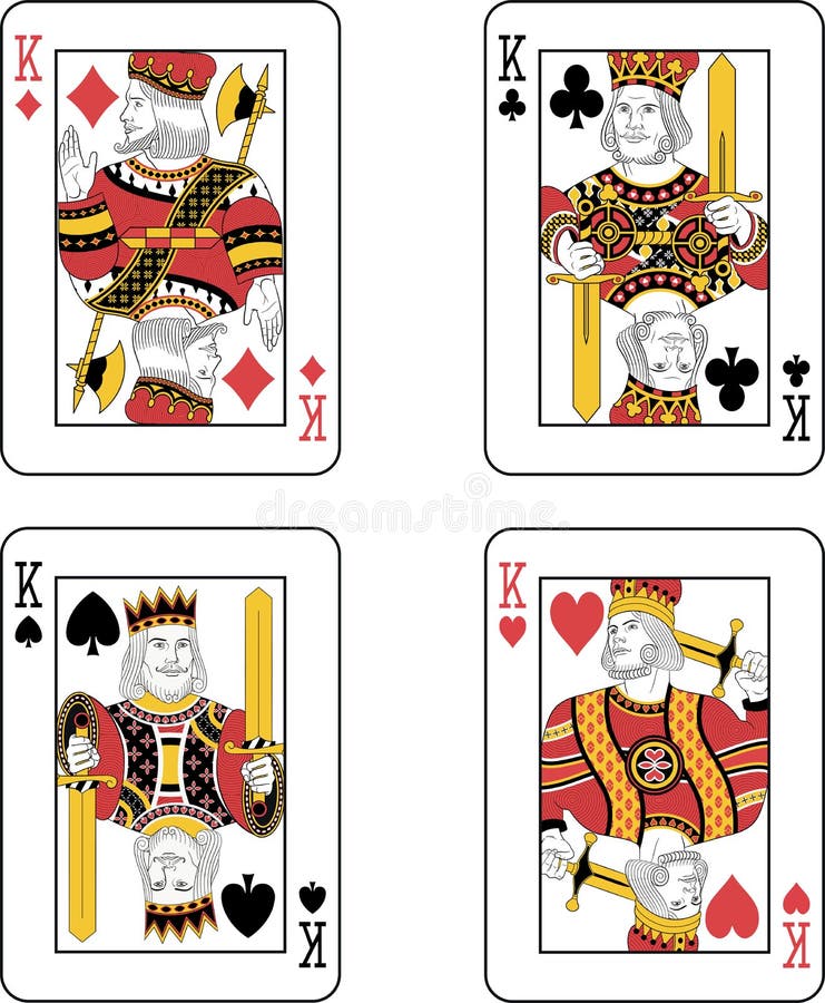 Four Kings stock vector. Illustration of gold, luck, gambling - 31621512