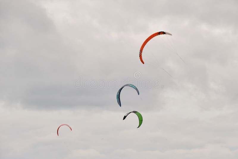 Four kite wings stock photo. Image of conceptual, summer - 228973672