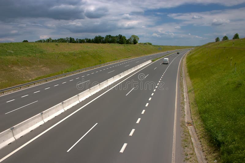 Car driving on the highway stock image. Image of alloy - 28426617