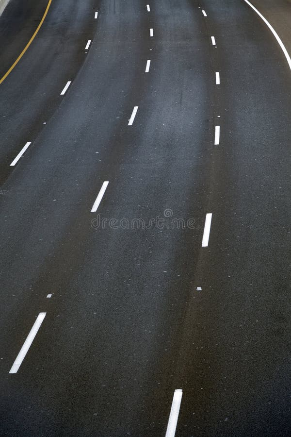 Empty Four Lane Highway stock image. Image of diminishing - 29767567