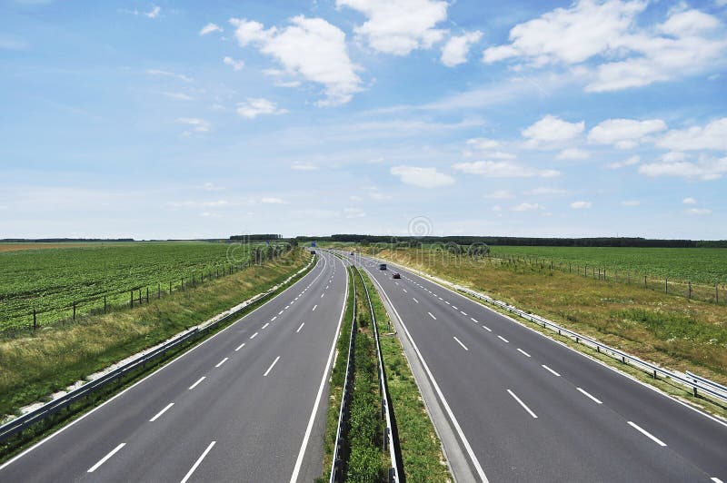 Four-lane motorway stock photo. Image of city, country - 14875114