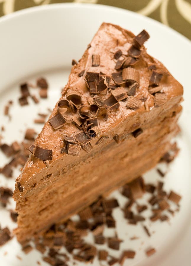 Four Layer Chocolate Cake stock photo. Image of dark, chocolate - 6993046