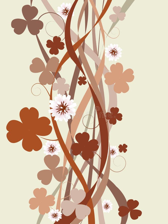 Four leaf clover card stock vector. Illustration of branches - 17833721
