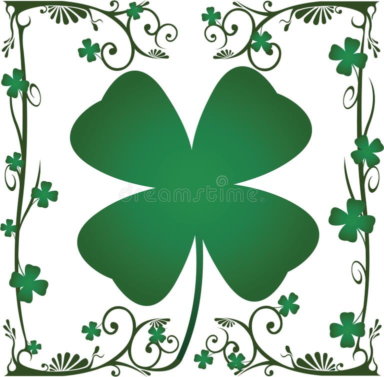 Four Leaf Clover Wallpaper Stock Illustrations – 5,358 Four Leaf Clover ...