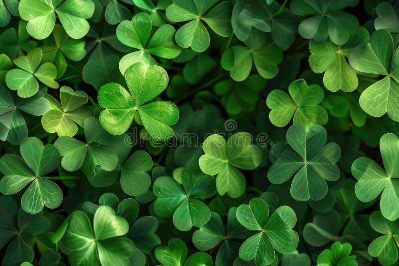 Four Leaf Clover Green Plants Stock Photo - Image of symbol, nature ...