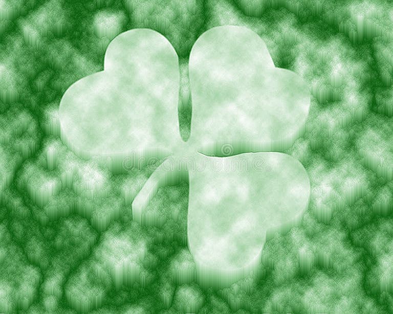 Four Leaf Clover / ice stock illustration. Illustration of freeze - 3286521