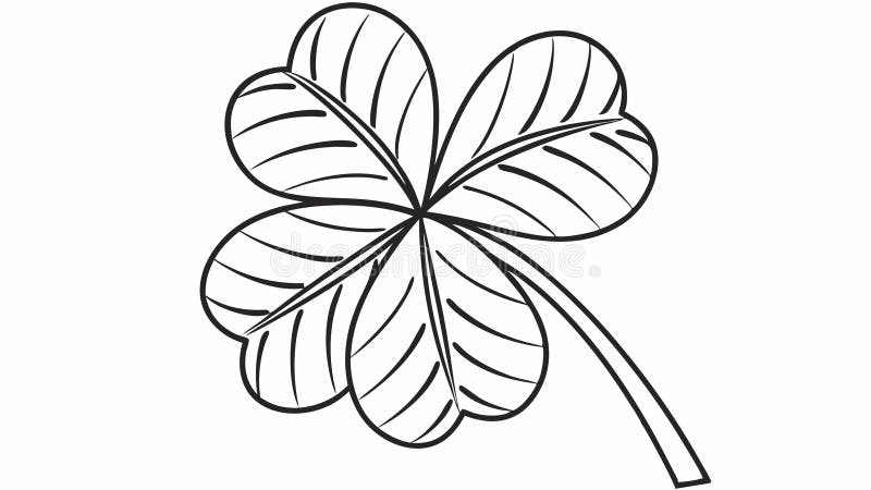 Four Leaf Clover Illustration, Luck Symbol, Vector Design Generative AI ...