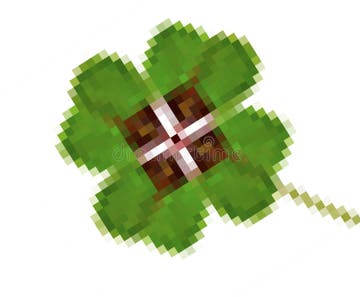 Pixel Four Leaf Clover Stock Illustrations – 47 Pixel Four Leaf Clover ...